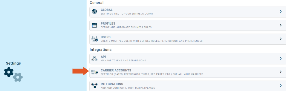 New UPS Account Setup